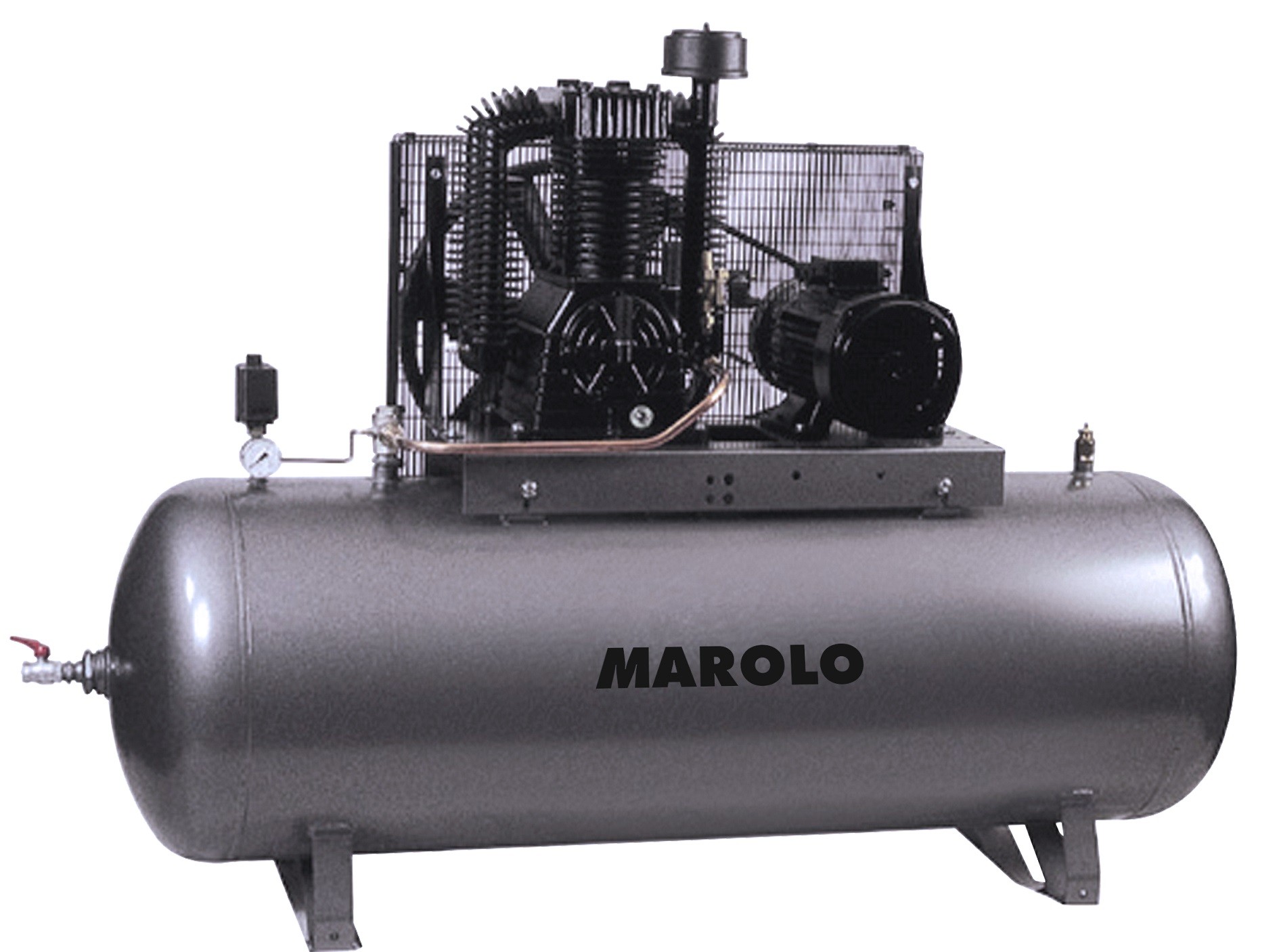 MAROLOTEST - Compressor 500 Liters monocylinder two-stage / Three-phase ...