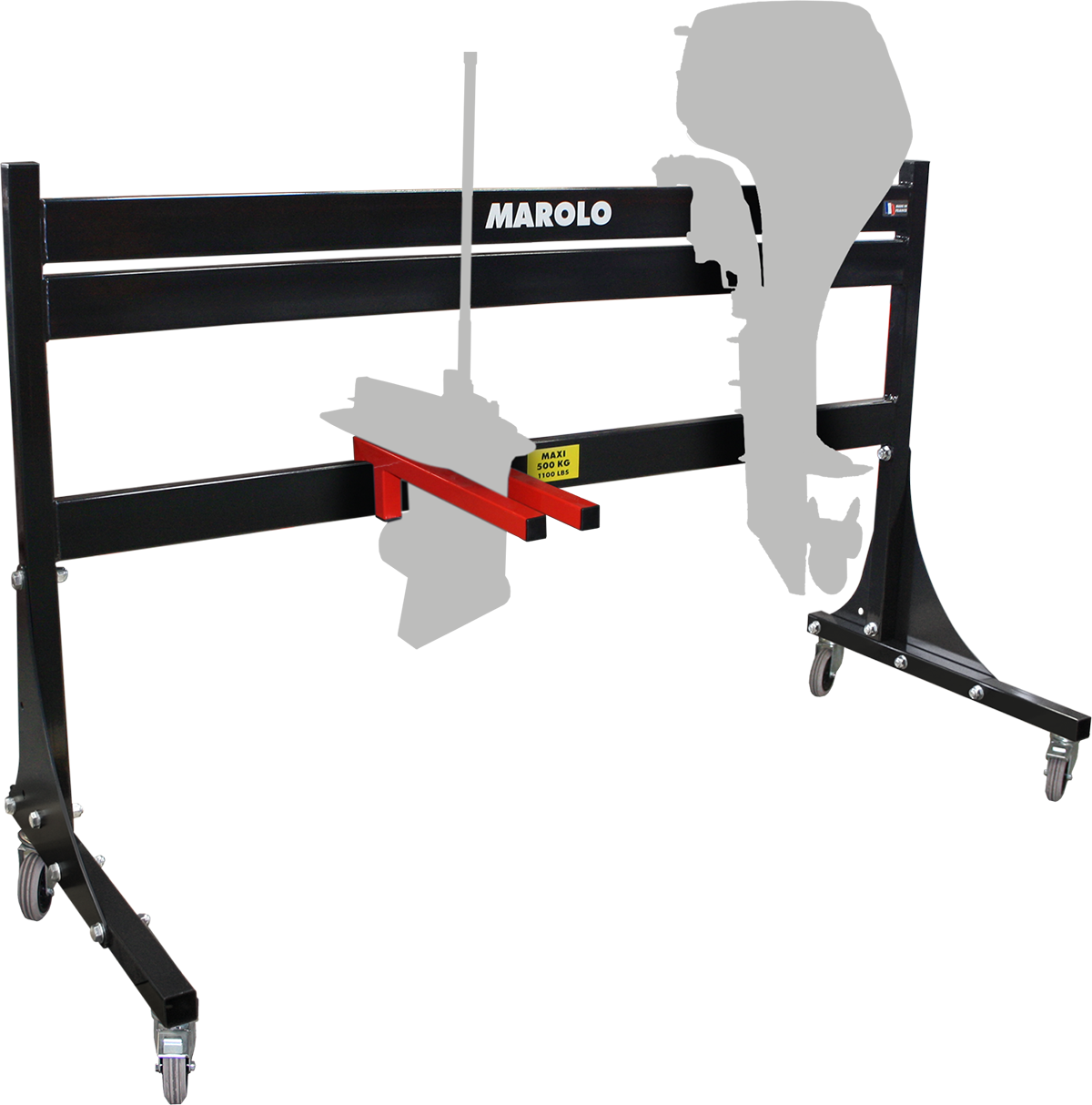 MAROLOTEST - Outboard and Lower Unit Storage Rack MAROLO SM 500 - black ...